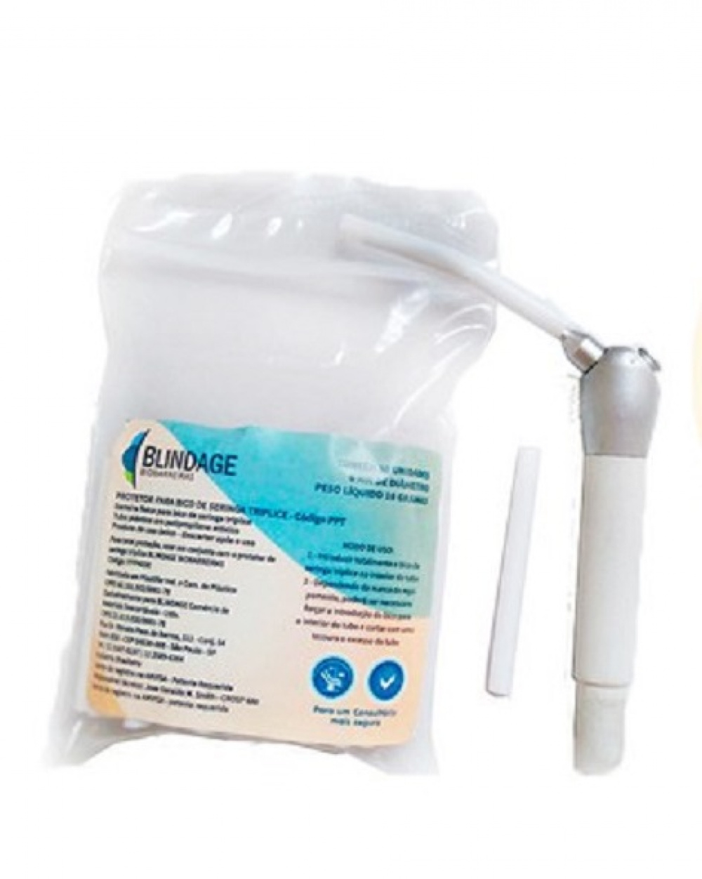 PROTETOR PARA BICO DE SERINGA TRIPLICE BIOBLINDAGE 50UNID. - Dental Legal