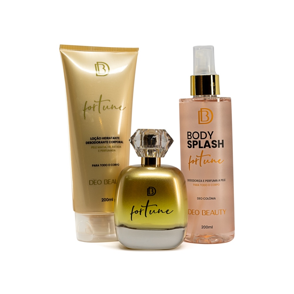 Kit Completo Fortune - (Perfume 100 ml + Hidratante 200 ml + Body ...