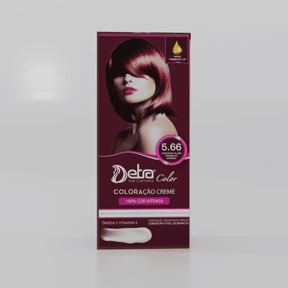 coloracao-creme-detra-hair-cosmeticos-kit-color-566-castanho-claro-ver ...