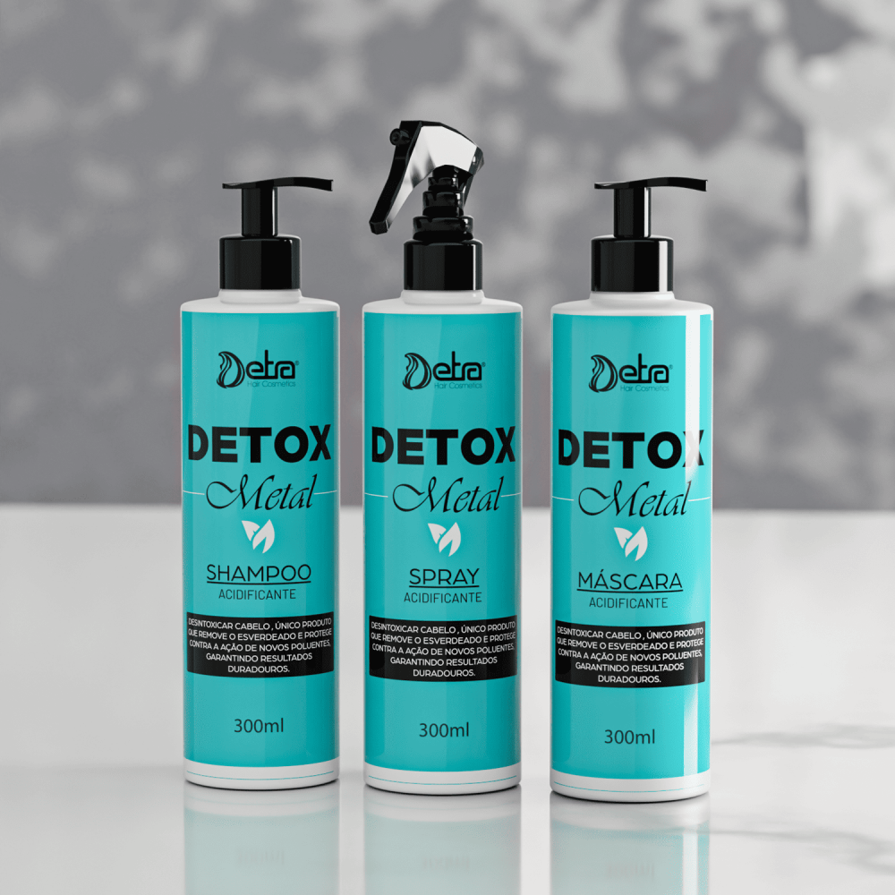 kit detox metal detra 300ml - Detra Cosmeticos