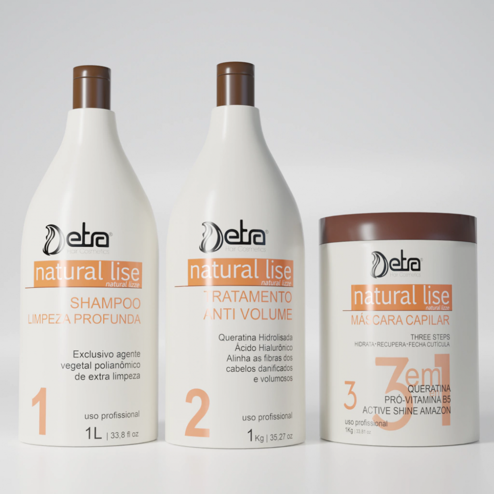 kIT PROFISSIONAL / NATURAL LISE + HIDRATAÇÃO - Detra Hair