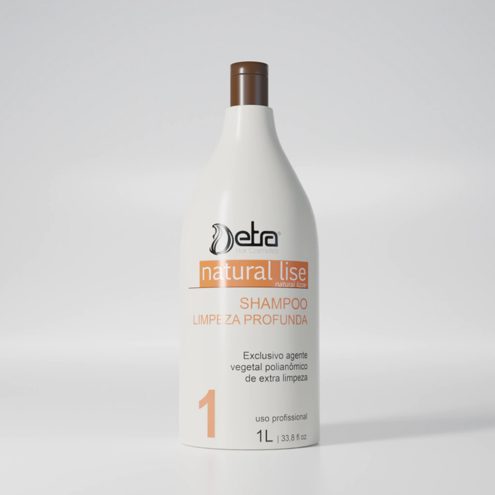 Shampoo Natural lise 1000ml - Detra Hair