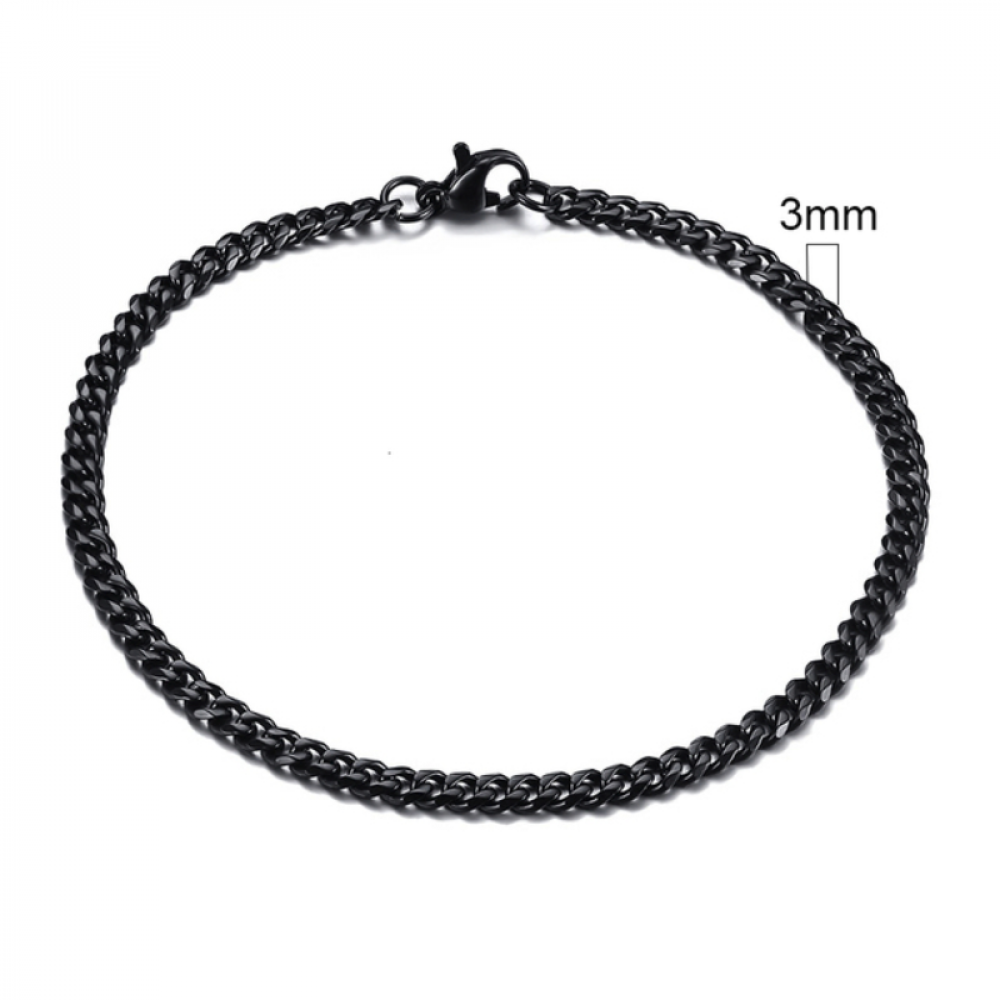 Pulseira Masculina Grumet - Preta - Divinuss