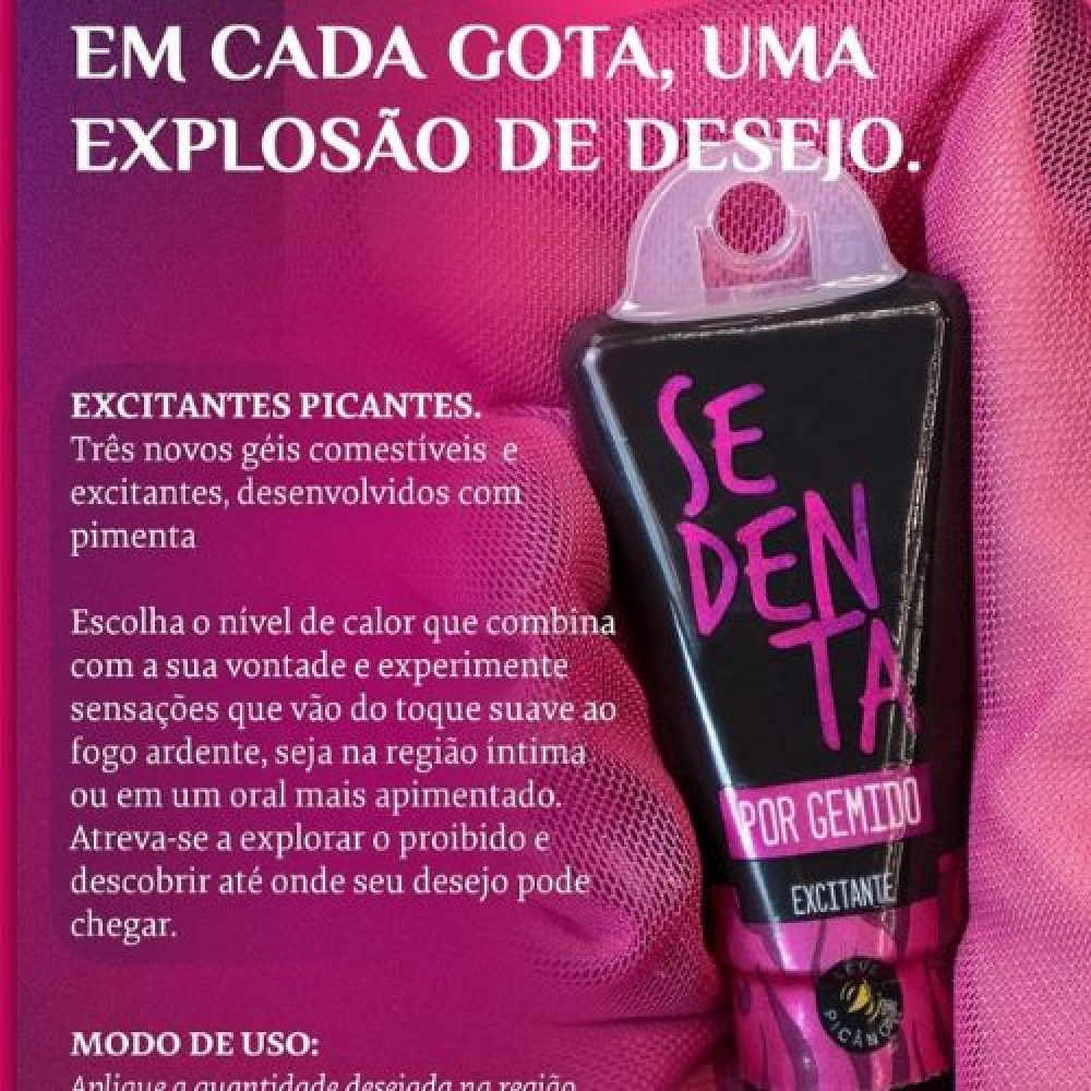 Sedentinha Excitante Comestível C/Pimenta - Dona Sensual