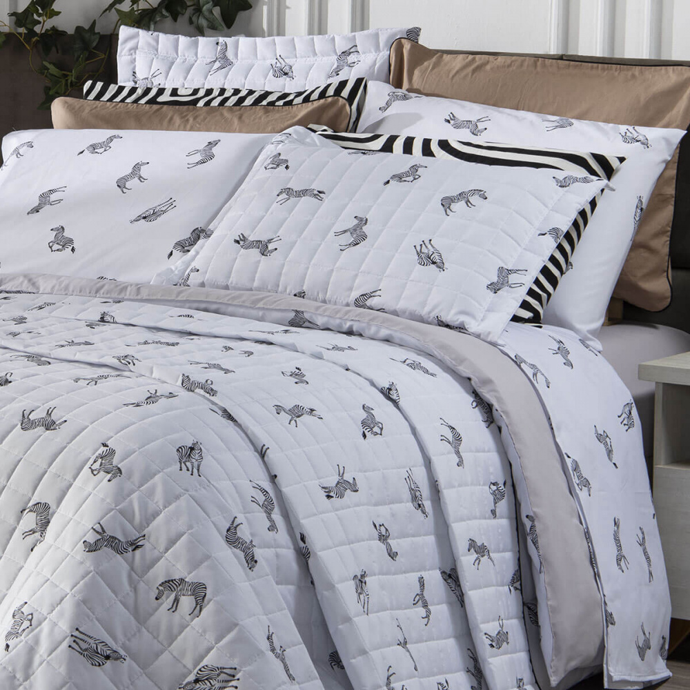 Edredom Dupla face Percal 180 Fios Algodão Classic Queen Dupla Face ...