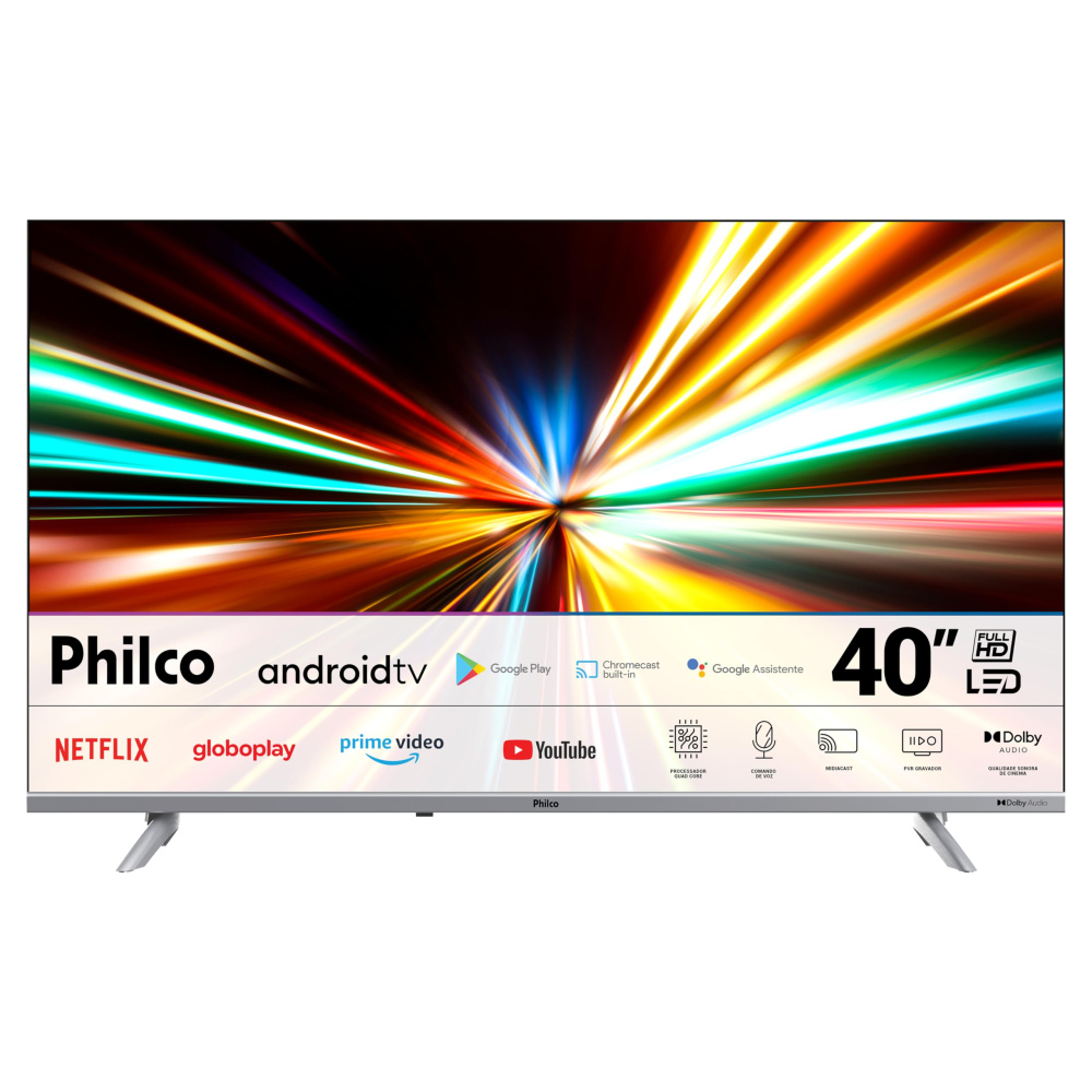 Smart TV Philco 40" LED Full HD PTV40E3ERSGB com Roku TV e Dolby Audio ...