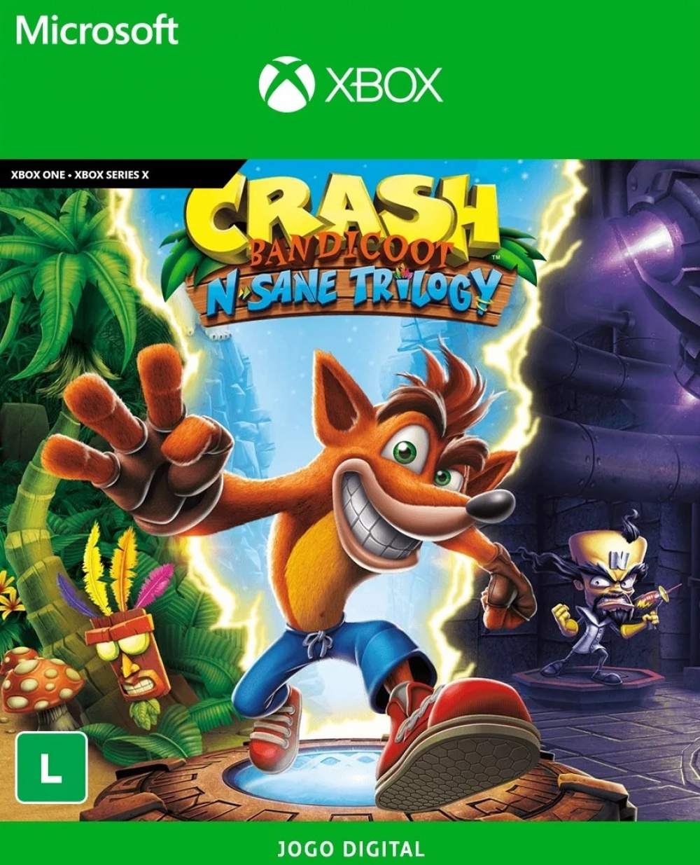 Crash Bandicoot N. Sane Trilogy Xbox One Séries X/S - Dream Games Store