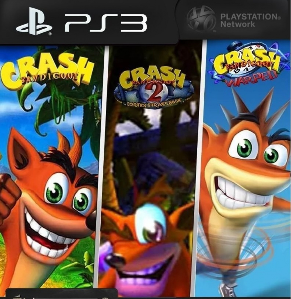 Crash Bandicoot Trilogia 1, 2 e 3 PS3 - Dream Games Store
