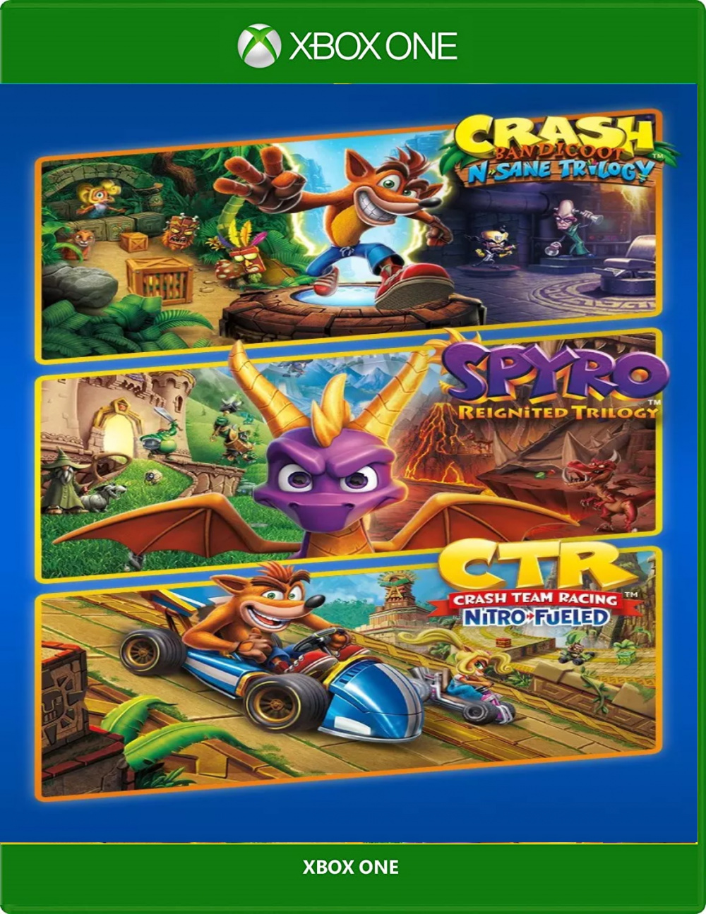 Pacote Triplo Crash + Spyro Xbox - Dream Games Store