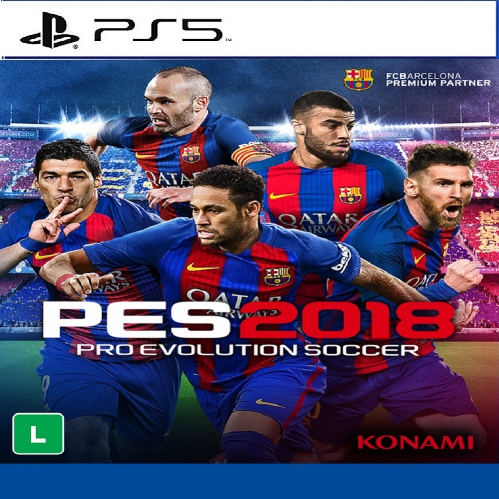 PES 2018 PS4 ou PS5 Dublado - Dream Games Store