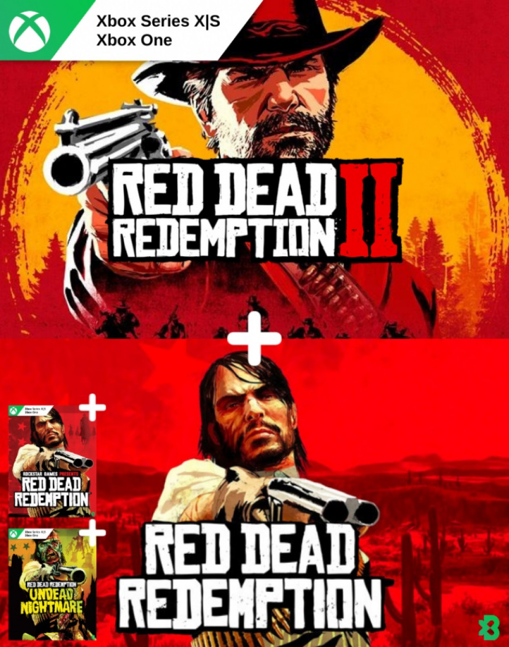 Red Dead Redemption e Red Dead Redemption 2 Xbox Bundle - Dream Games Store