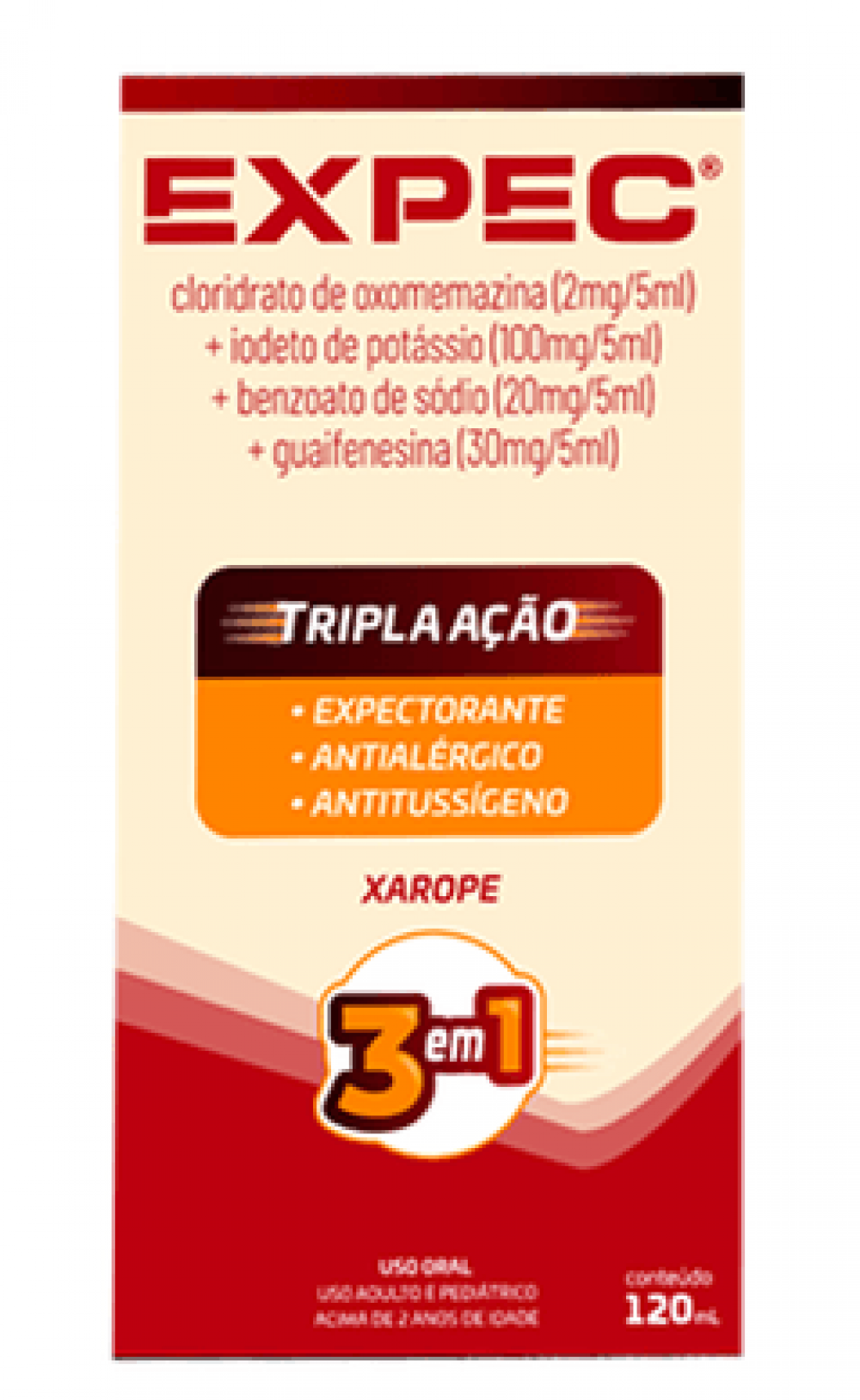 Expec Legrand Pharma Xarope - 120ml - Drogaly