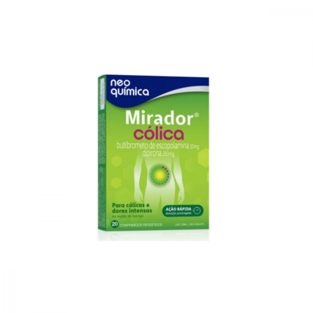 Mirador Cólica 10mg + 250mg Neo Química 20 Comprimidos - Drogaly