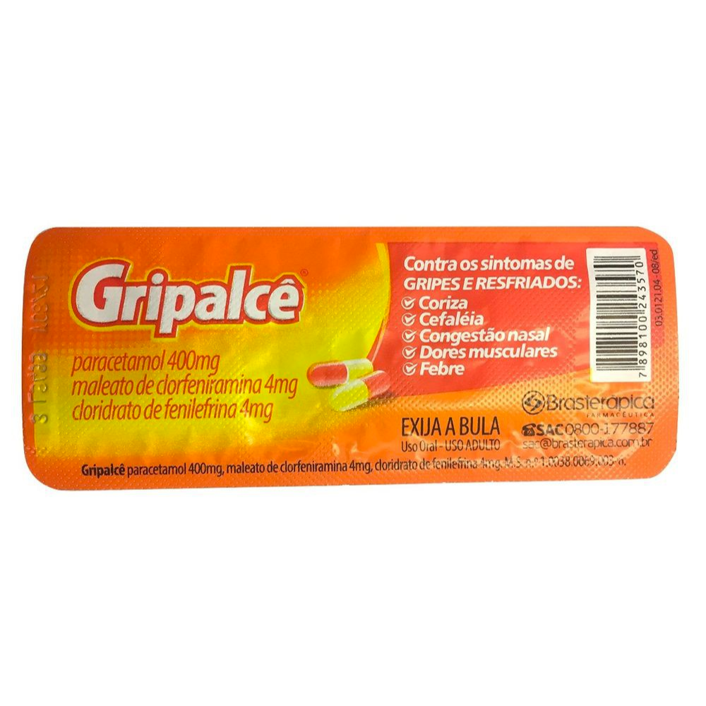 GRIPALCE 10 CAPS (BTP) - Drogaria Seu Remédio
