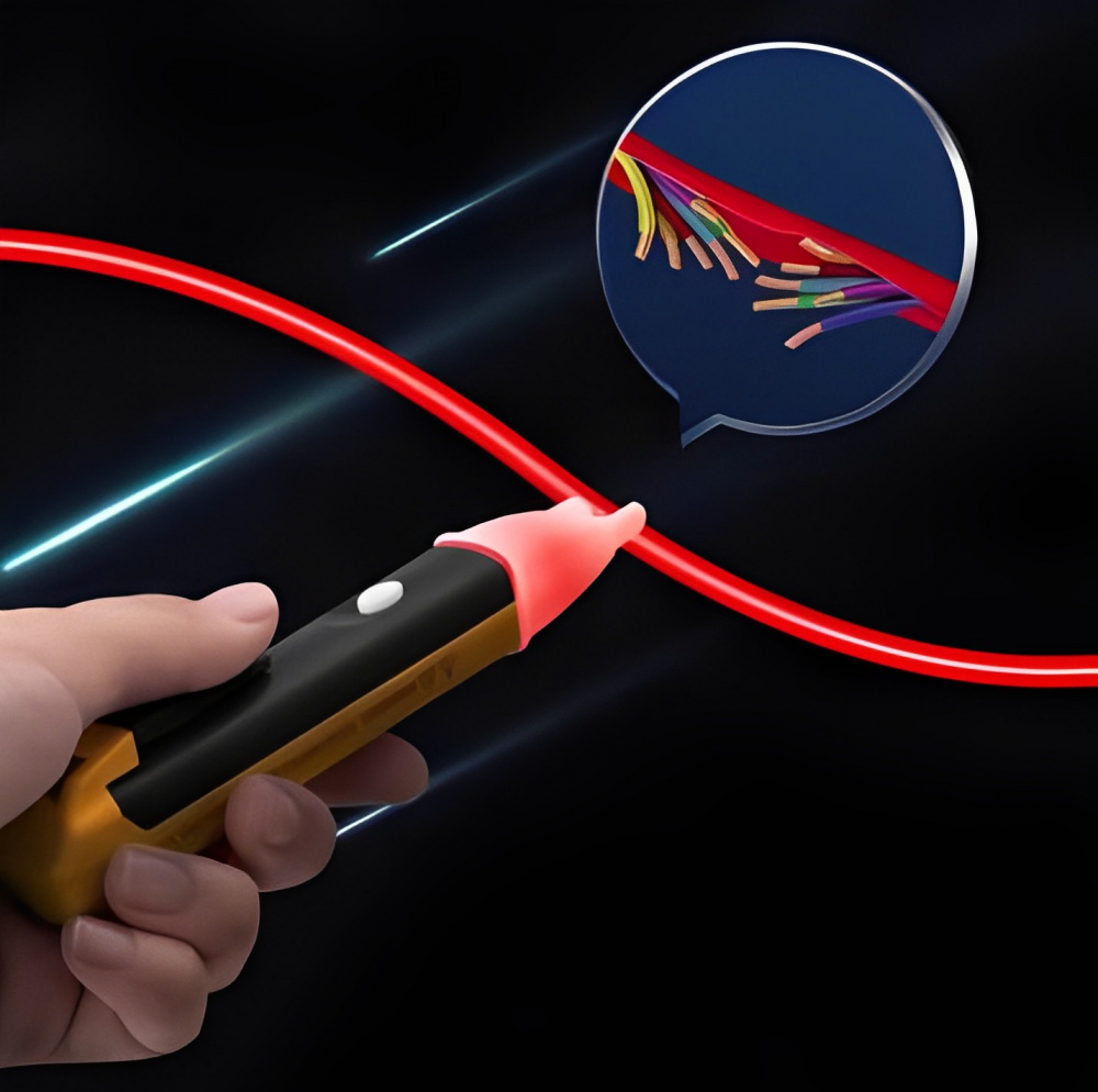 Caneta Detectora De Energia Elétrica Voltímetro Teste Tensão Sonora ... Caneta Detectora De Energia Elétrica Voltímetro Teste Tensão Sonora ...