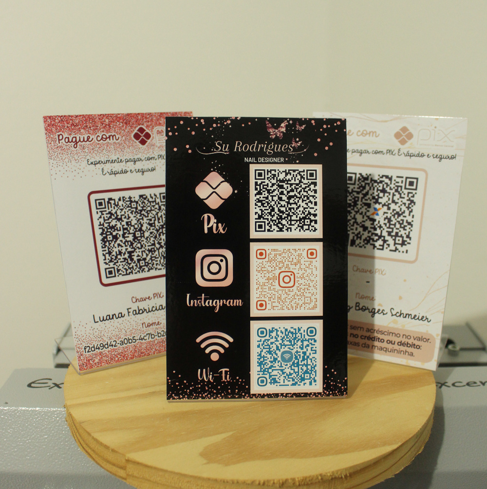 Placa QR Code 10x15 - Due Ateliê • Papelaria Personalizada