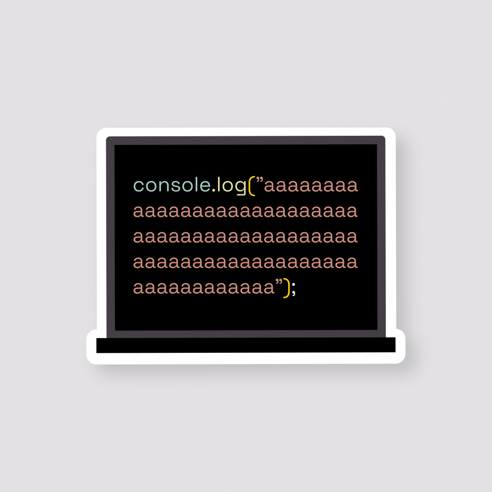Adesivo console.log - DVLPR | Seu estilo além do style.css
