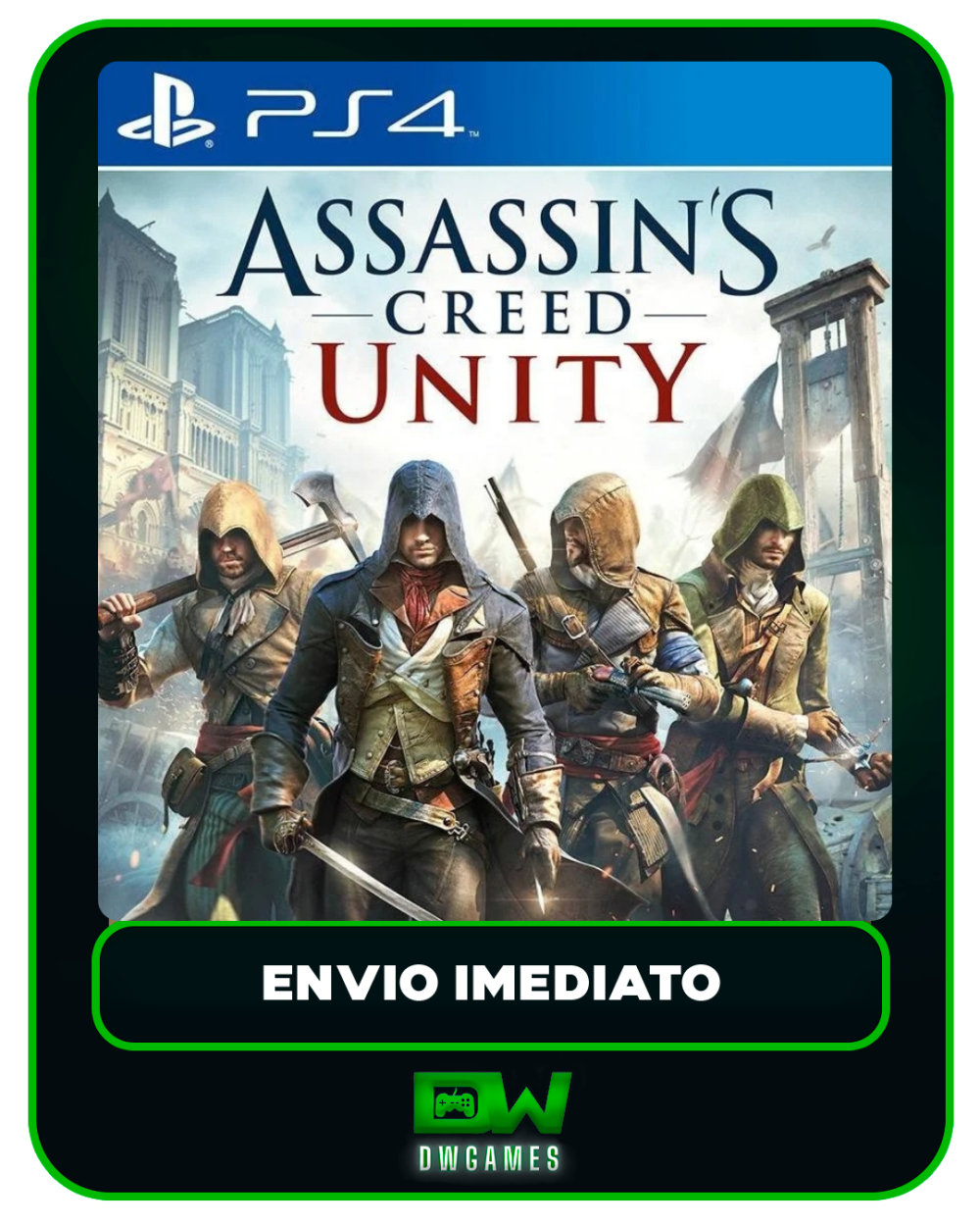 Assassin's Creed Unity - PS4 - AC - Edição Padrão - Mídia Digital - Dw ...