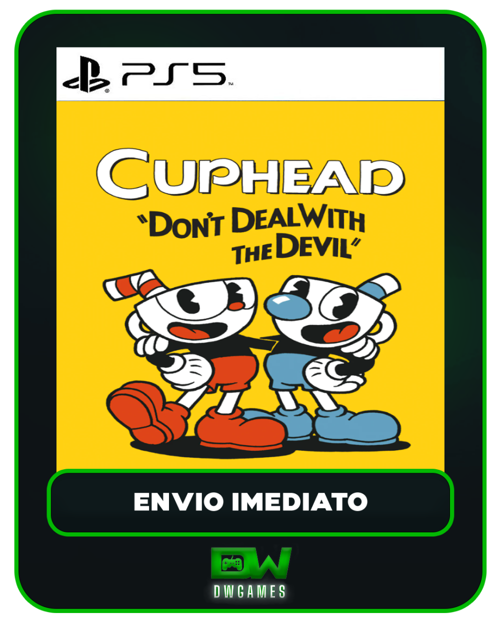 Cuphead - PS5 - Edição Padrão - Mídia Digital - Dw Games
