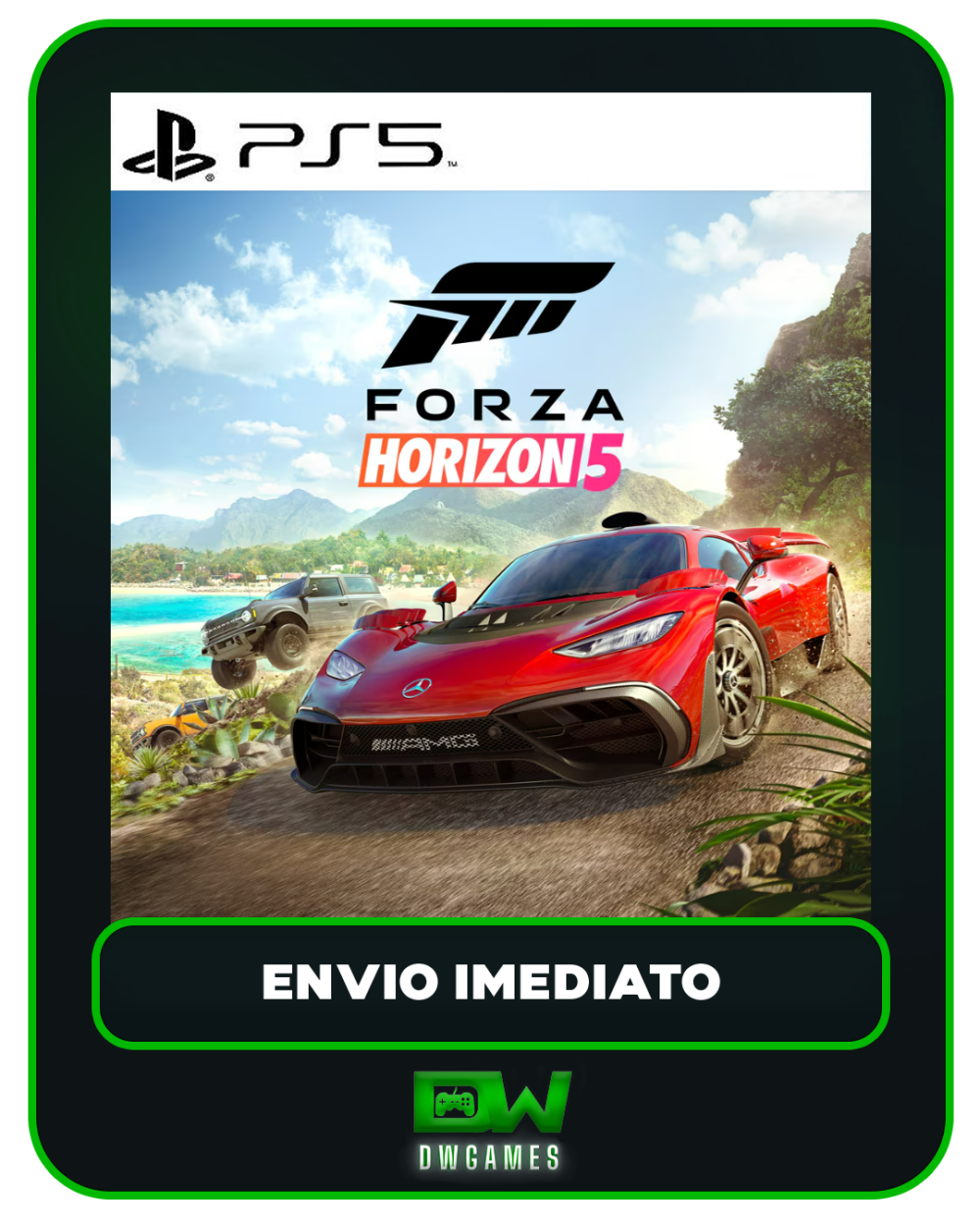 Forza Horizon 5 - Edição Padrão - PS5 - Mídia Digital - Dw Games