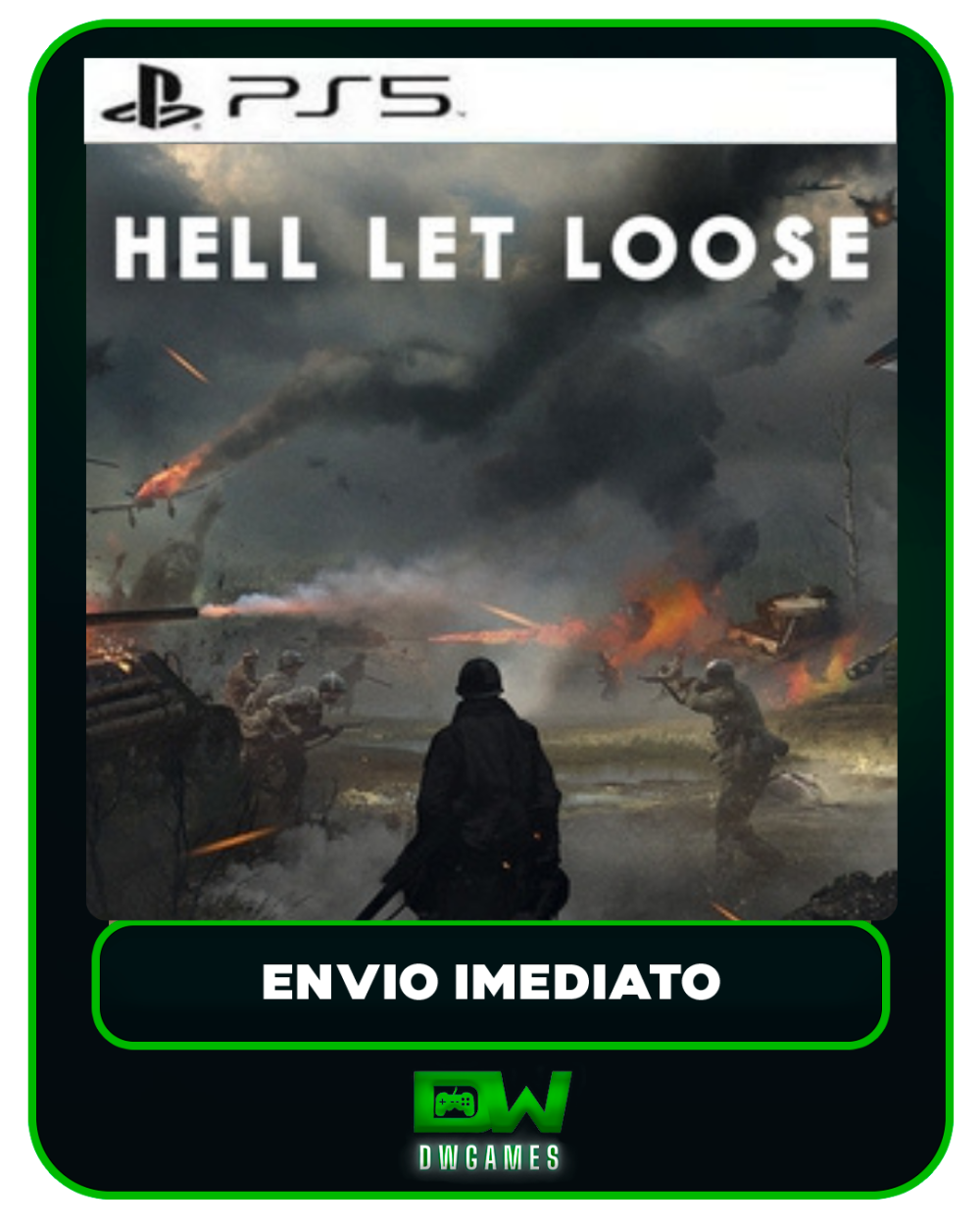 Hell Let Loose - PS5 - HLL - Edição Padrão - Mídia Digital - Dw Games
