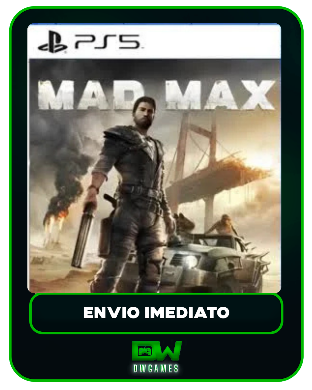Mad Max - PS5 - Edição Padrão - Mídia Digital - Dw Games