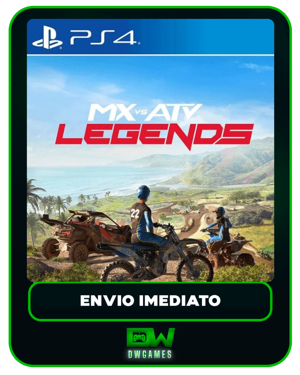 MX vs ATV Legends - PS4 - MX - Edição Padrão - Mídia Digital - Dw Games
