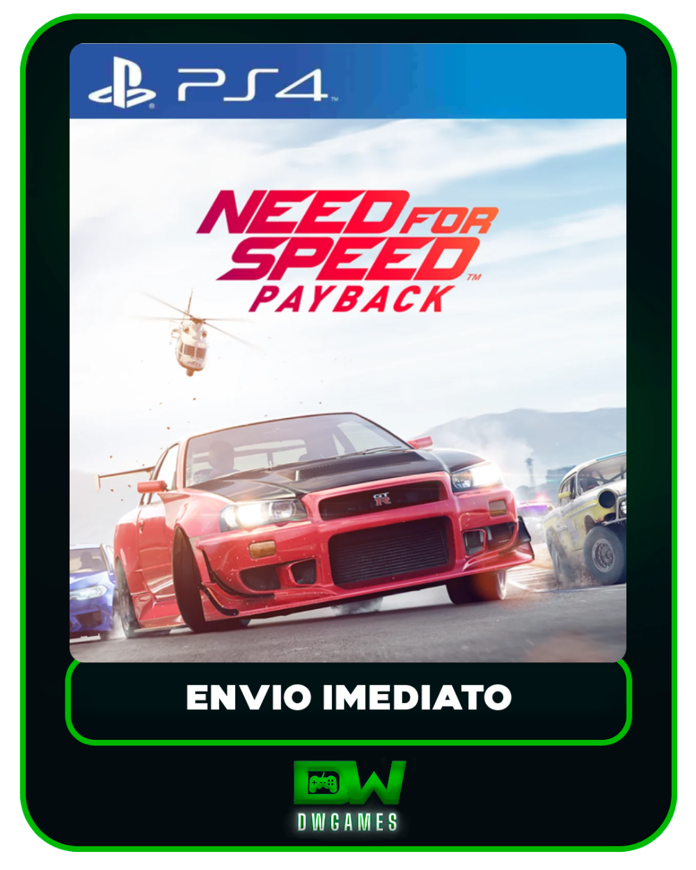Need for Speed Payback - PS4 - Edição Padrão - Mídia Digital - Dw Games
