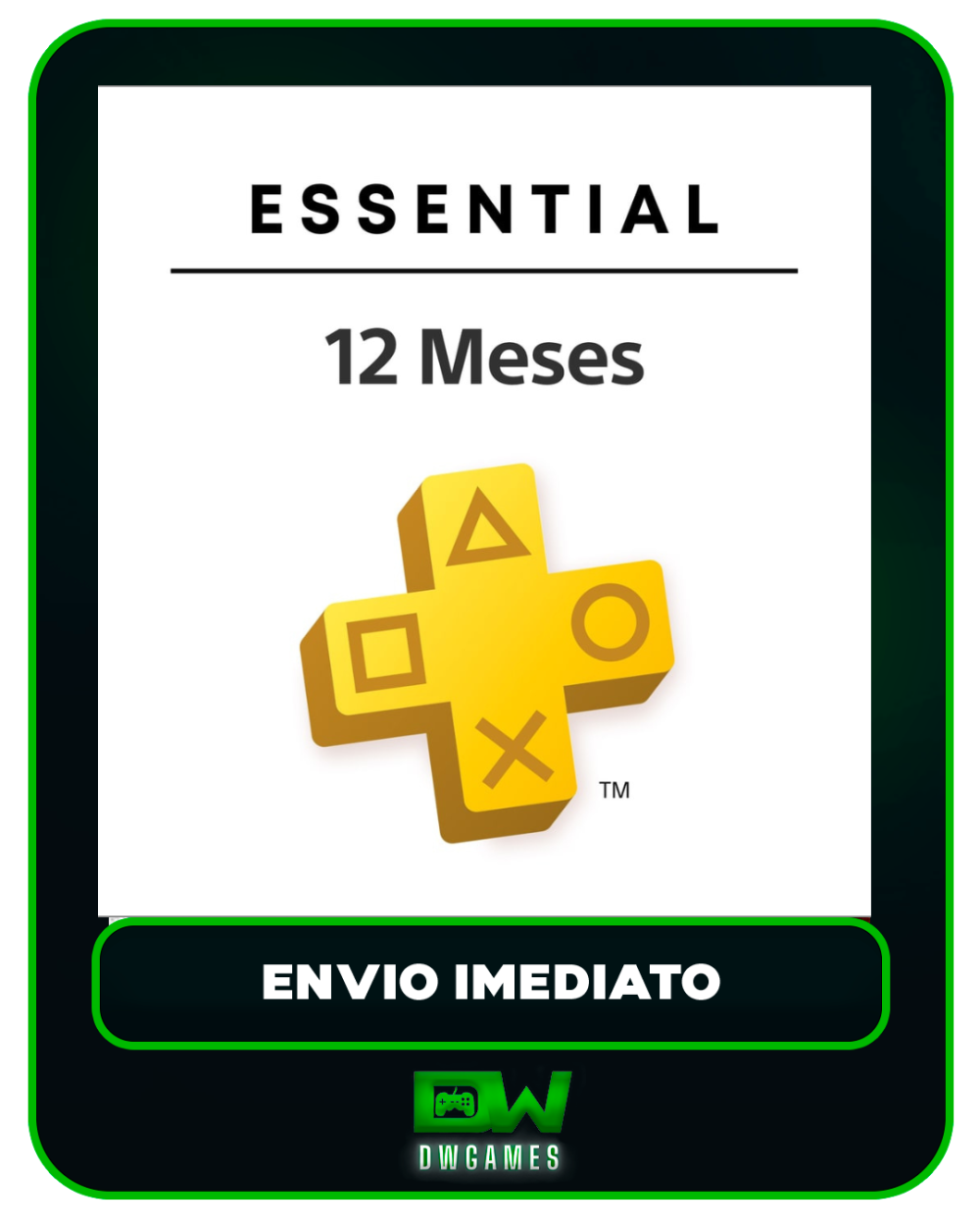 PS Plus Essencial - 12 Meses - Mídia Digital - Dw Games