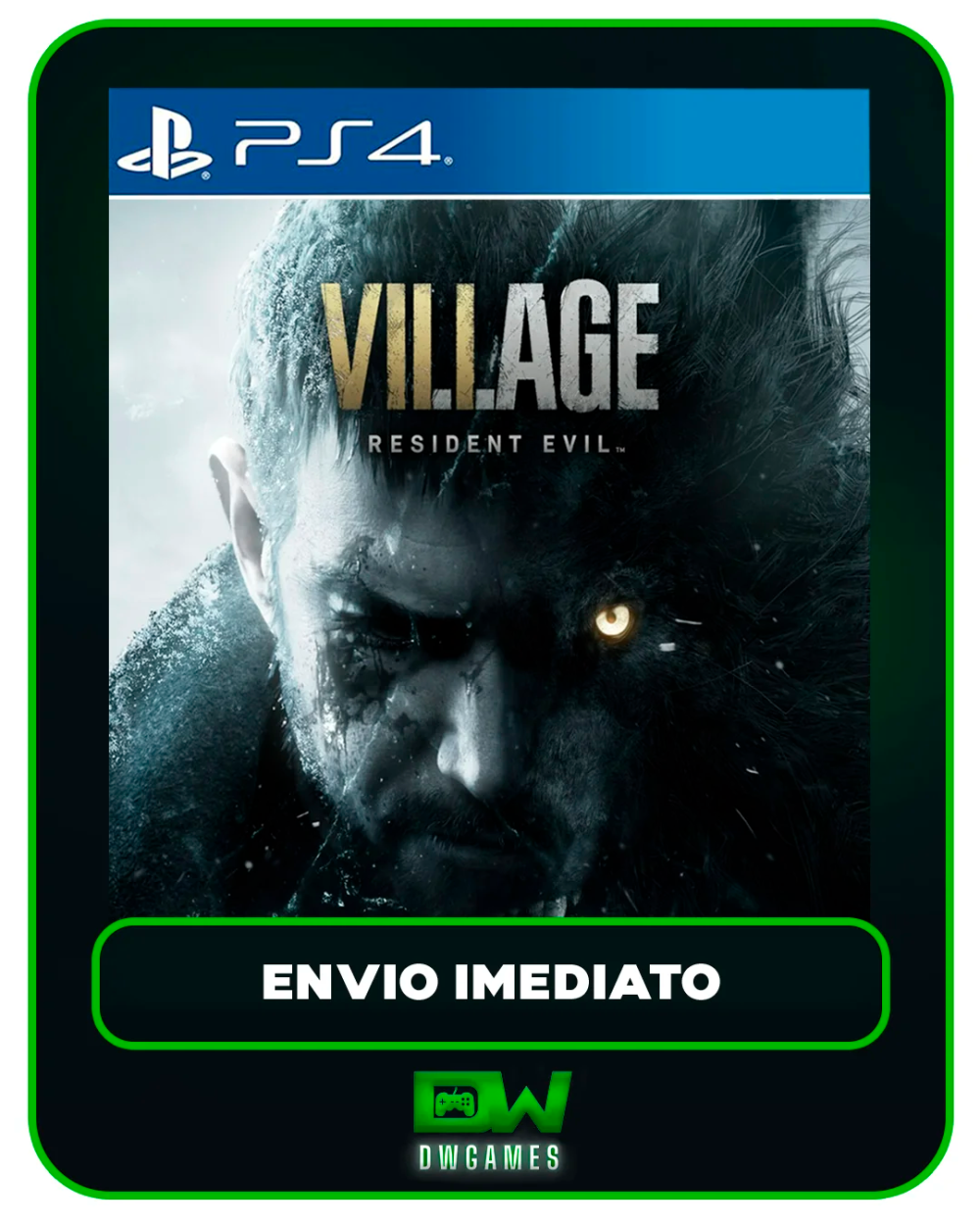 Resident Evil Village - PS4 - Edição Padrão - Mídia Digital - Dw Games