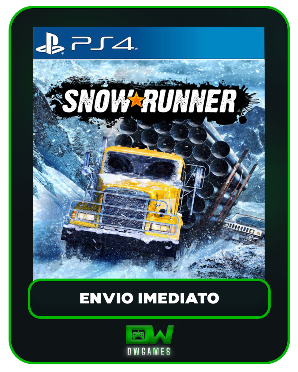 SnowRunner - PS4 - Edição Padrão - Mídia Digital - Dw Games