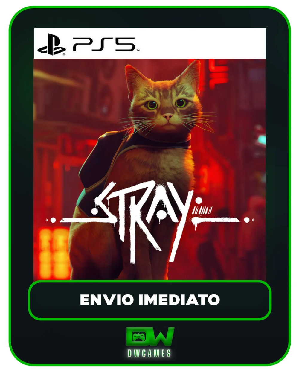 Stray - PS5 - Edição Padrão - Mídia Digital - Dw Games