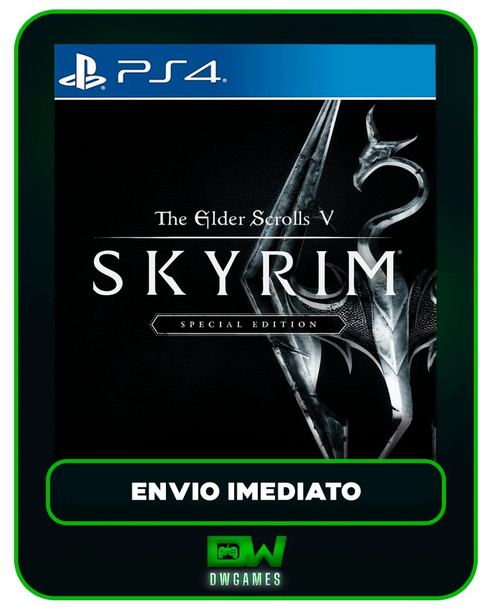 The Elder Scrolls V Skyrim - PS4 - Edição Padrão - Mídia Digital - Dw Games