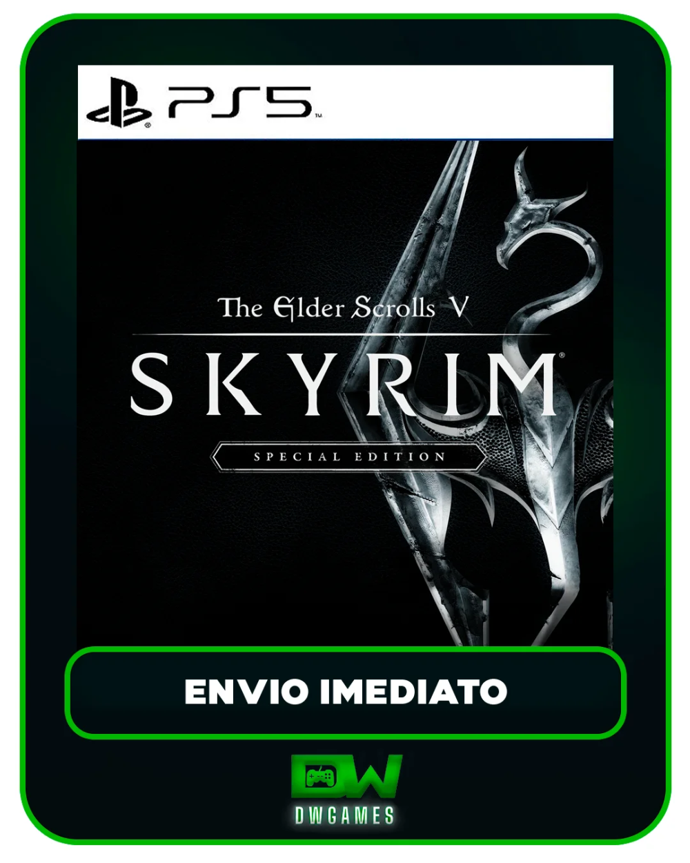 The Elder Scrolls V Skyrim - PS5 - Edição Padrão - Mídia Digital - Dw Games