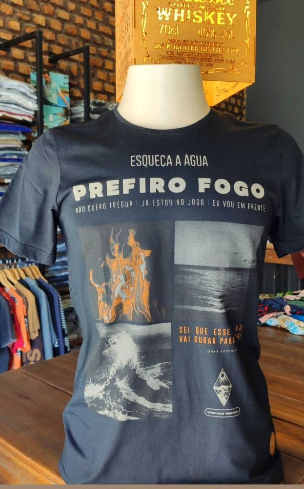 CAMISETA COLLAB MUSIC - AGUA E FOGO - DW Modas
