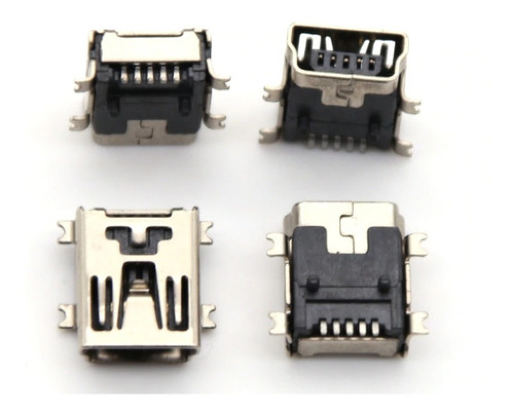 Conector Jack Usb V3 Mini Usb Fêmea 5 Pinos 1 PC - Eletrônica Oriente