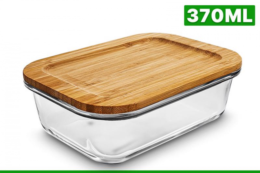 POTE HERMÉTICO COM TAMPA BAMBU EM VIDRO DE 370ML - Emporiuminfinity POTE HERMÉTICO COM TAMPA BAMBU EM VIDRO DE 370ML - Emporiuminfinity