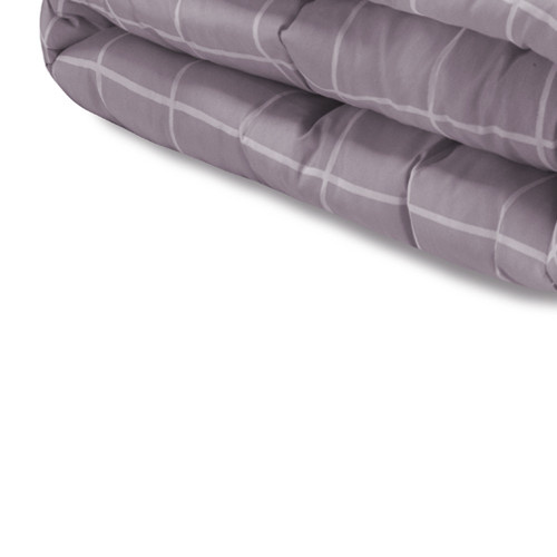 Edredom Casal Queen Dupla Face Classic Estampado Tecido 160 fios - Grid ...