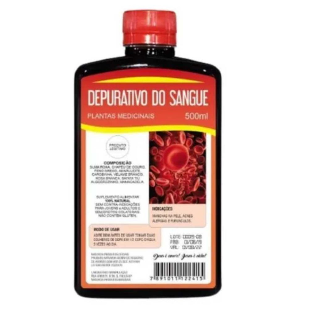 Elixir Depurativo Sanguíneo - 500ml - Ervas do Brasil