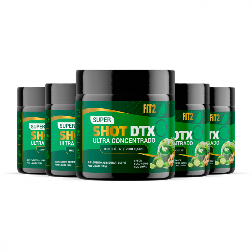 5 Super Detox DTX FiT2 Fórmula em Pó - VC - FiT2