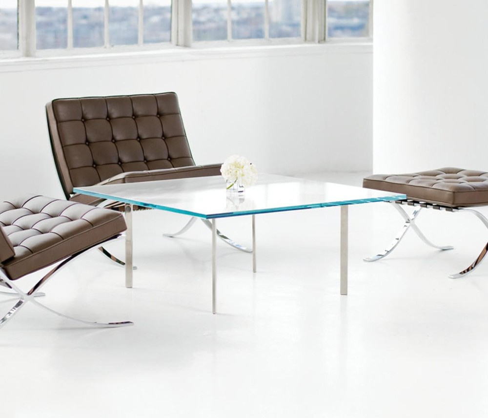 Mesa Barcelona de Centro - Cromada - Essência Móveis de Design