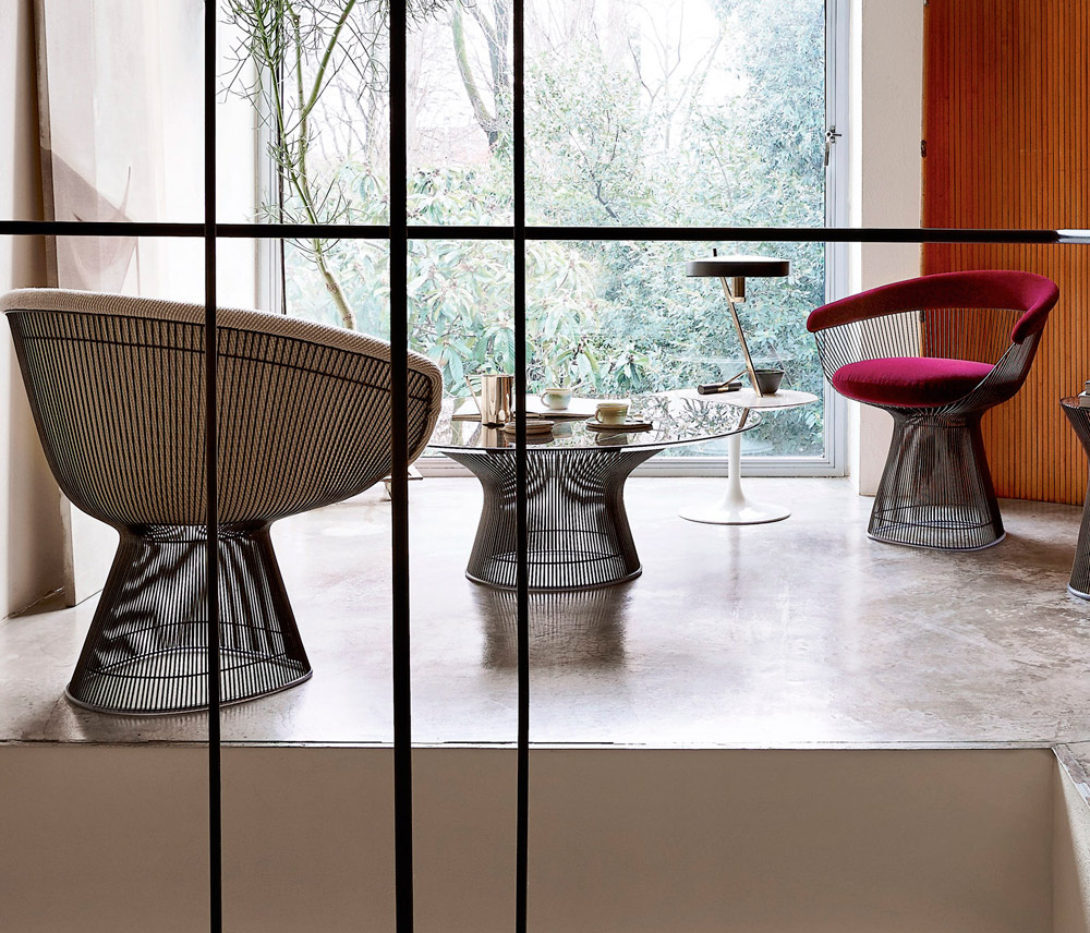 Mesa Warren Platner de Centro - Preta - Essência Móveis de Design