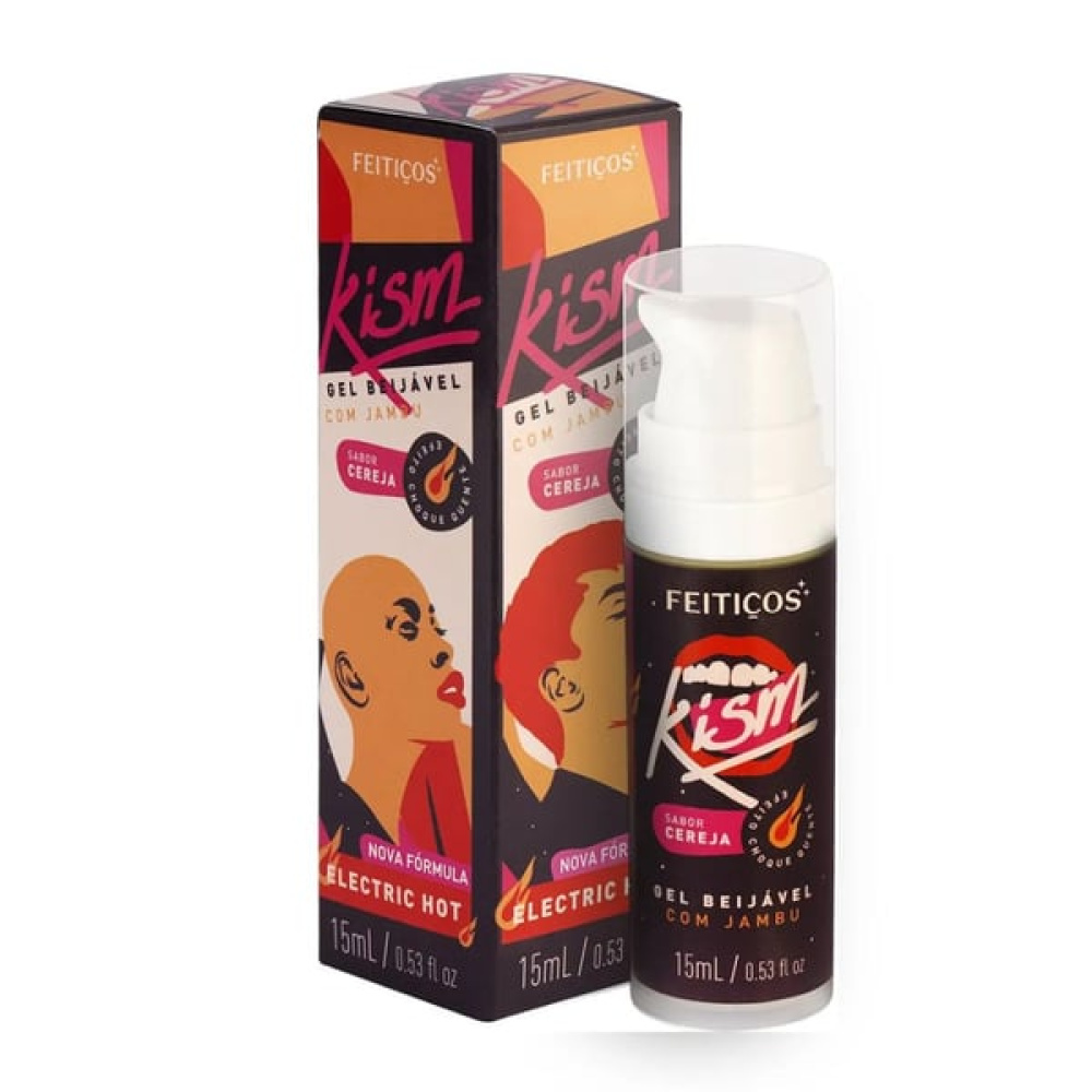 Kism Gel Beijável Eletric Hot 15Ml Feitiços - Extase Sauvage