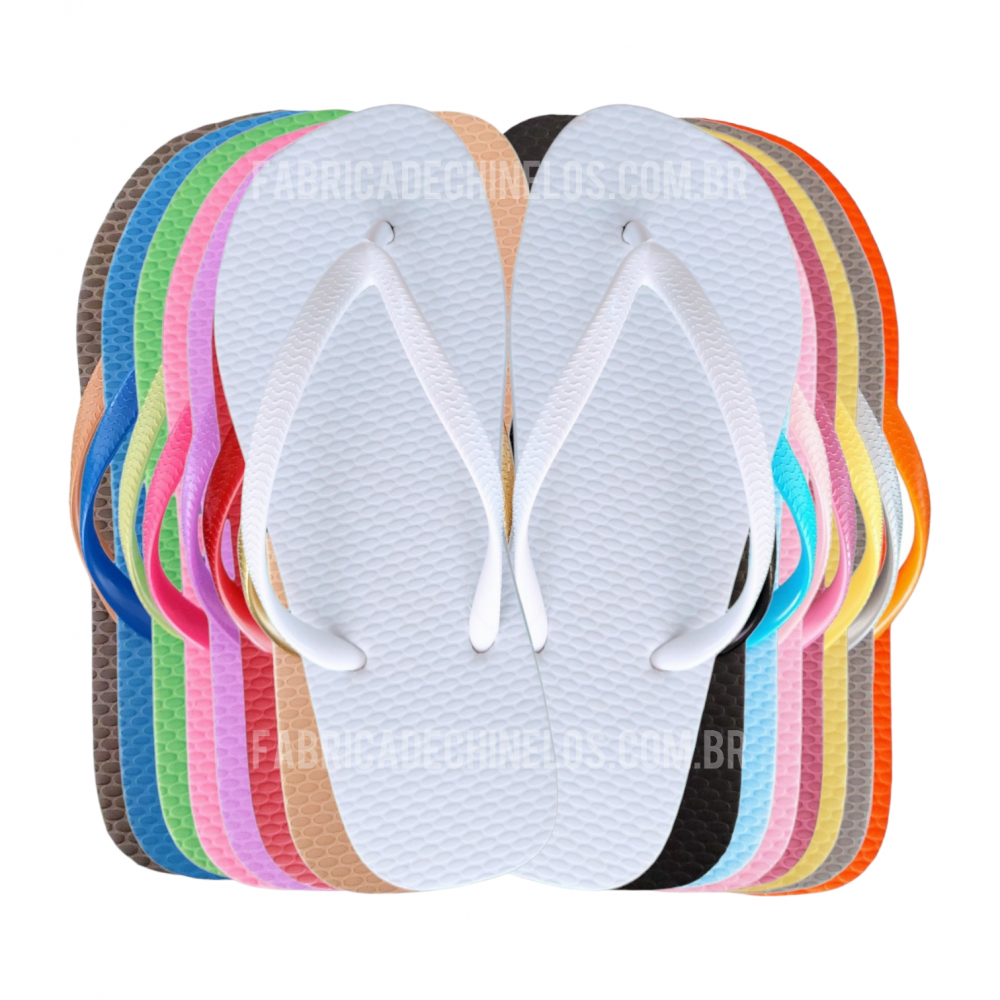 40 pares chinelo sandália feminina Slim Cores Sortidas - Fabrica de chinelos Atacado