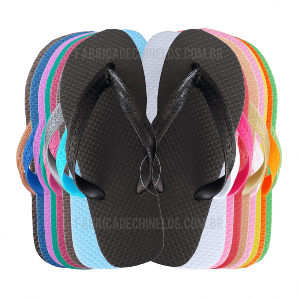 50 pares chinelo sandália Masculino Top Tradicional Cores Sortidas - Fabrica de chinelos Atacado