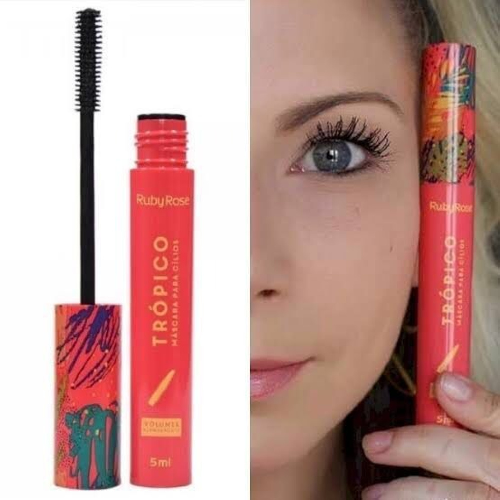 Máscara de Cílios Trópico Volume e Alongamento Ruby Rose- Fábrica Make - FabricaMake
