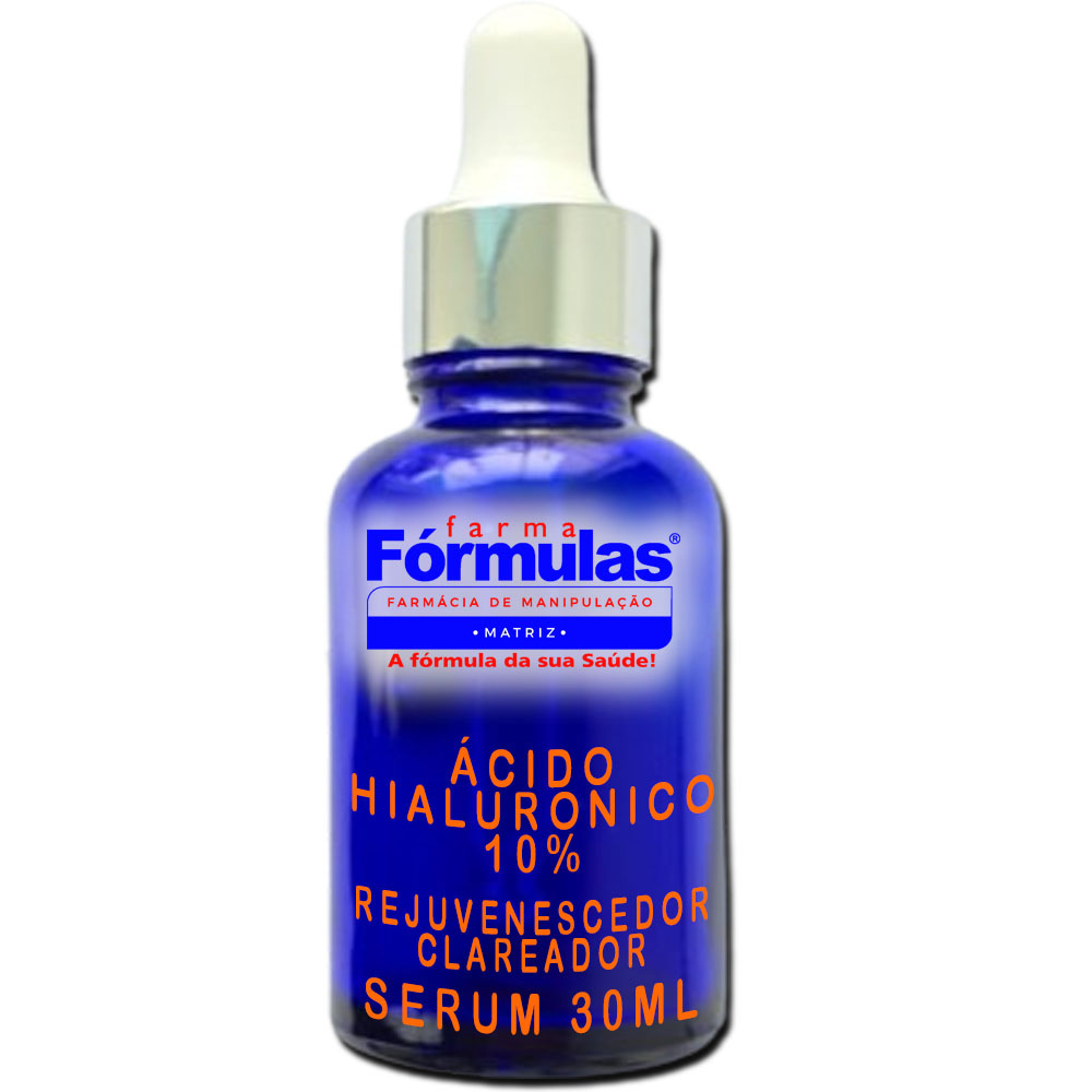 ÁCIDO HIALURÔNICO 10% EM SERUM HIDRATANTE 30 - FARMA FÓRMULAS