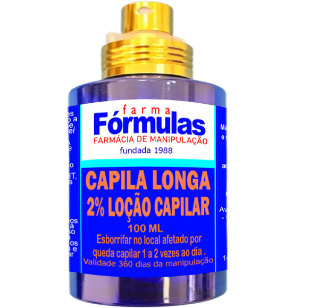 CAPILA LONGA 2% LOÇÃO CAPILAR 100 ML - FARMA FÓRMULAS