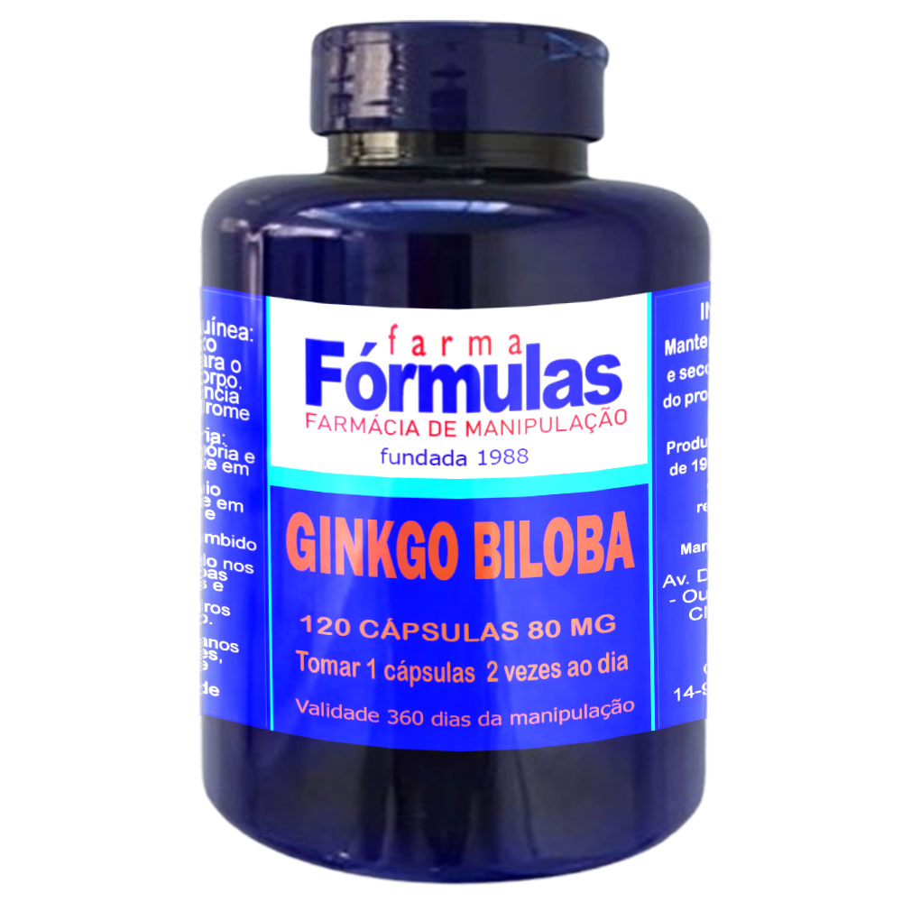 LABIRINTITE-ZUMBIDO OUVIDO - GINKGO BILOBA 80 MG COM 120 CÁPSULAS ...