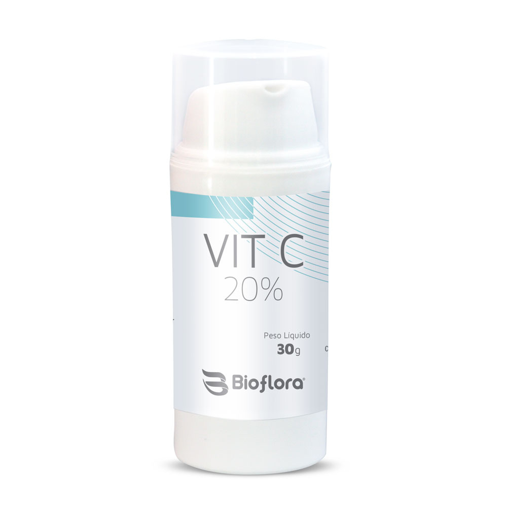 Vitamina C 20% - Base Cetim 30g - Farmácia Bioflora